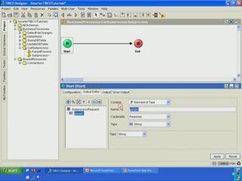 TIBCO Designer Tutorial - Call a Subprocess - video Dailymotion