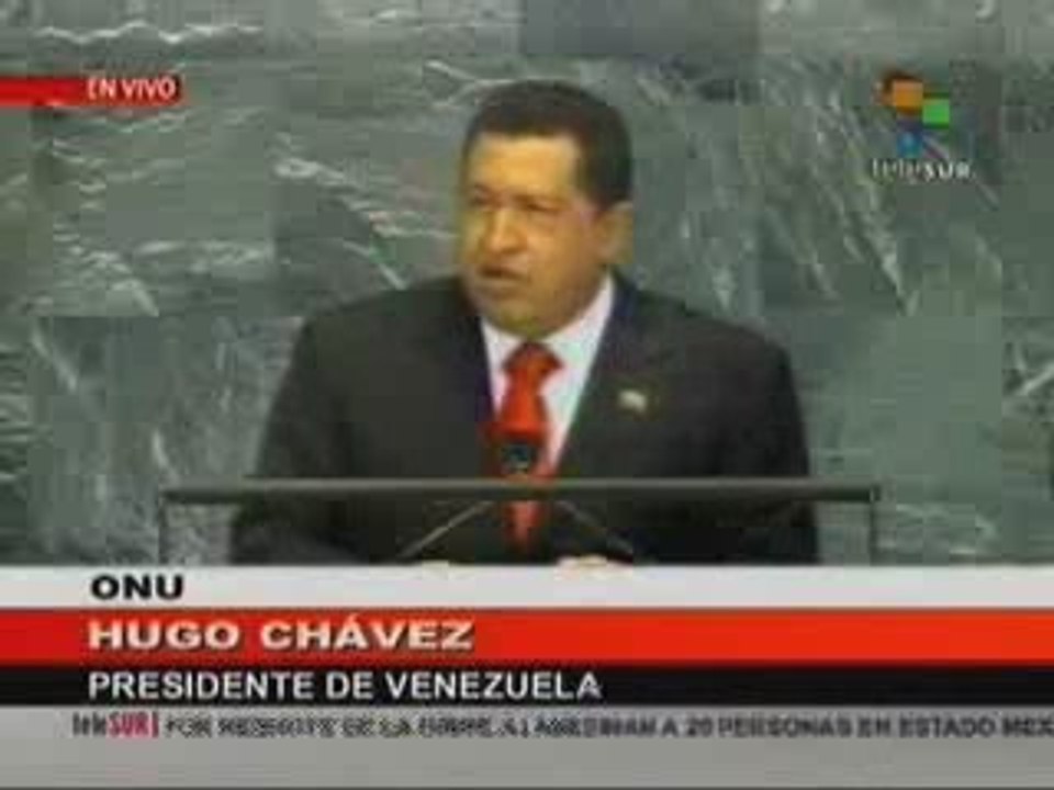 Discurso Presidente Hugo Chavez ONU 2009 parte 1 - Vídeo Dailymotion