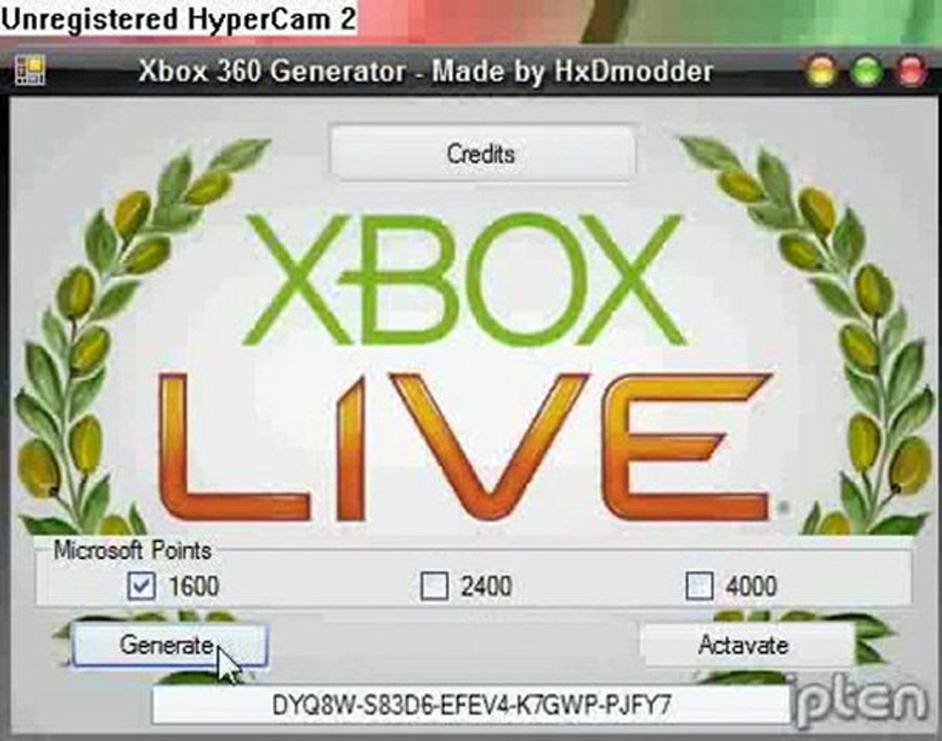 Xbox 360 Microsoft Points Generator