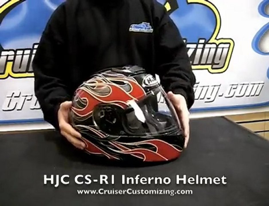 HJC CS-R1 Inferno Full Face Motorcycle Helmet DOT - video Dailymotion