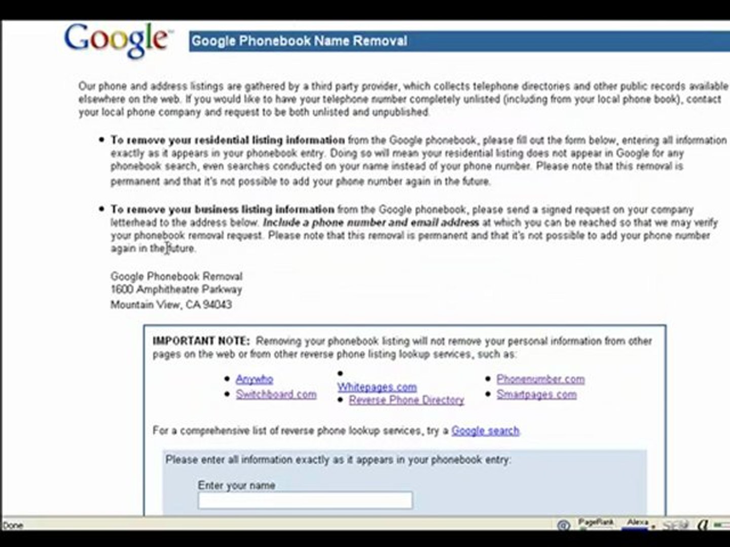 White Pages Reverse Phone Lookup