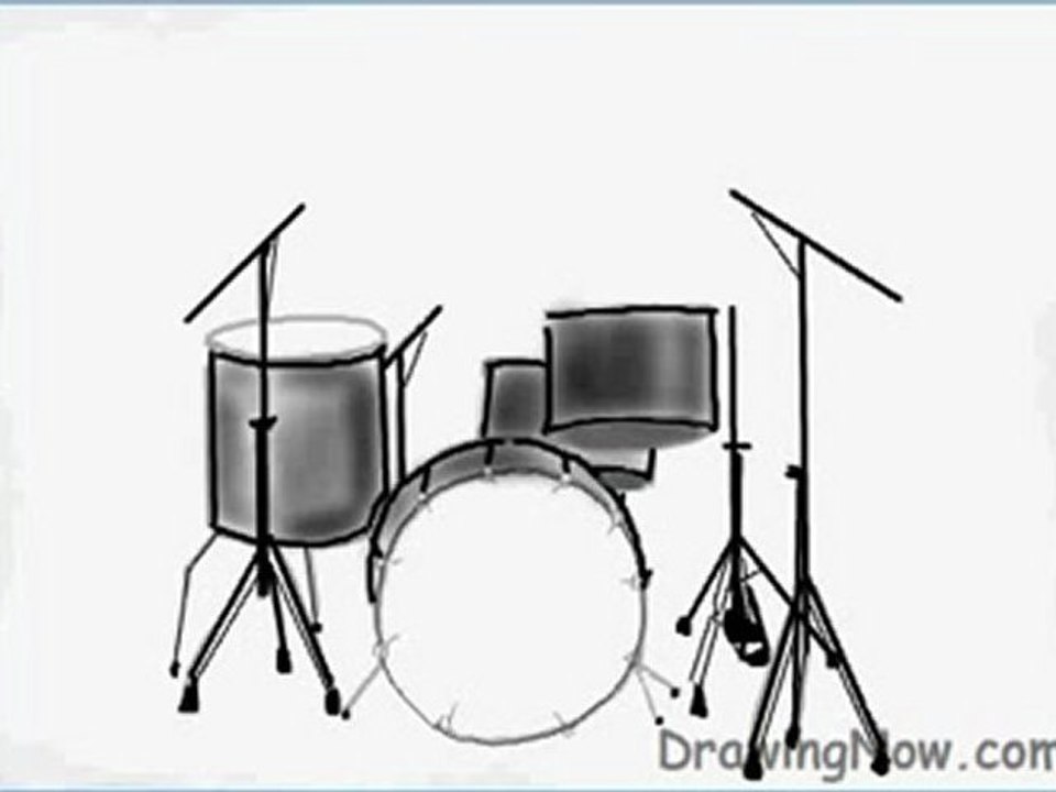 How to draw a Drum Set - video Dailymotion