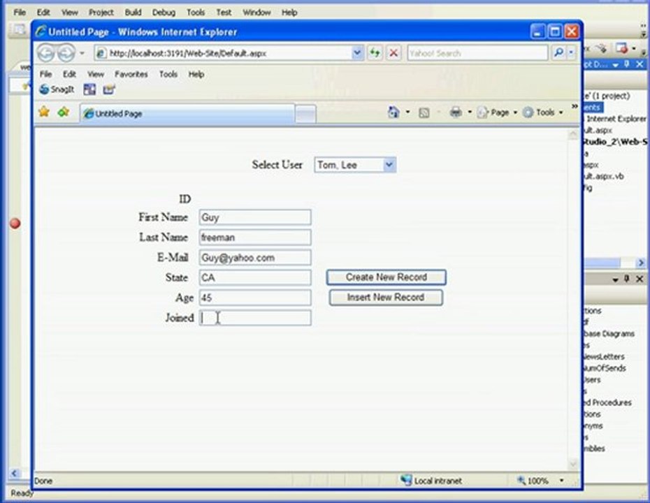 Visual Basic visual studio DataBase Tutorial - video Dailymotion
