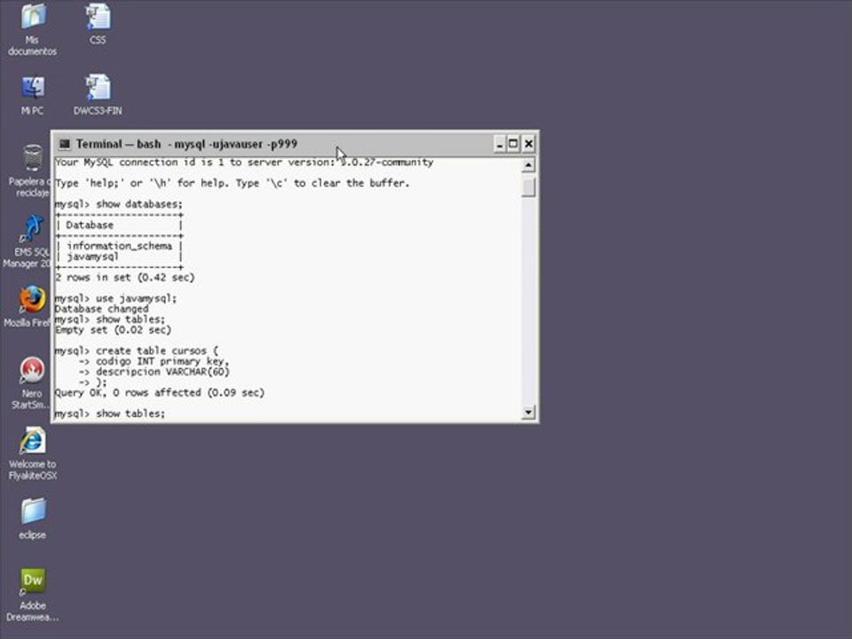 Conectar Java y MySql con Eclipse - Parte II - Video 1/2 - Vídeo Dailymotion