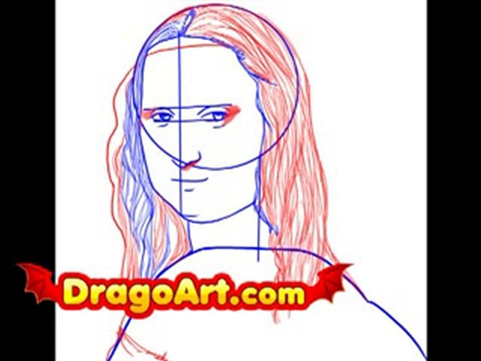 How to draw Mona Lisa, step by step - video Dailymotion