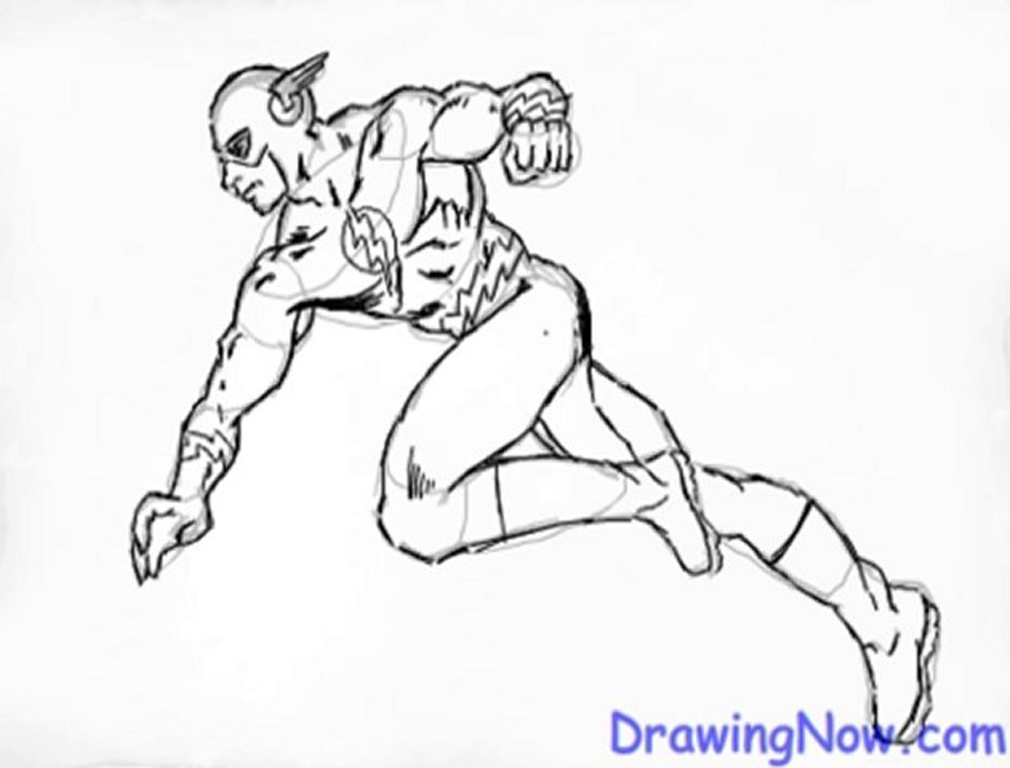 The Flash Drawing Step By Step