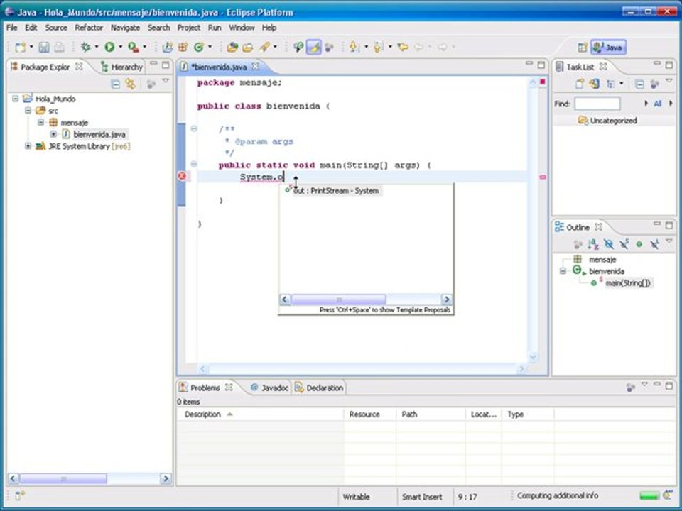 USO DEL IDE ECLIPSE EN JAVA - Vídeo Dailymotion