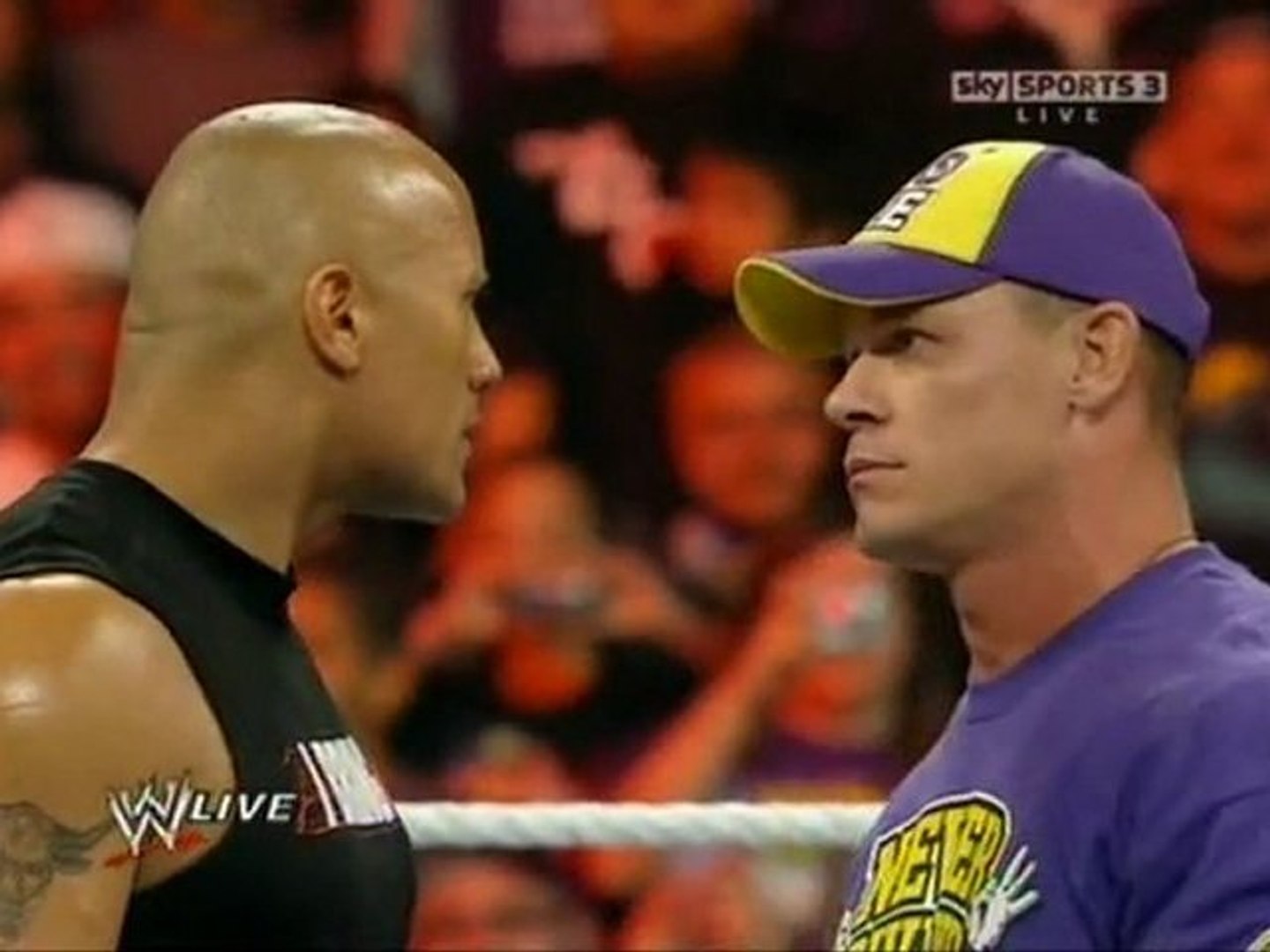 Wwe Raw John Cena Y La Roca John Cena Describe El Show De Estreno De