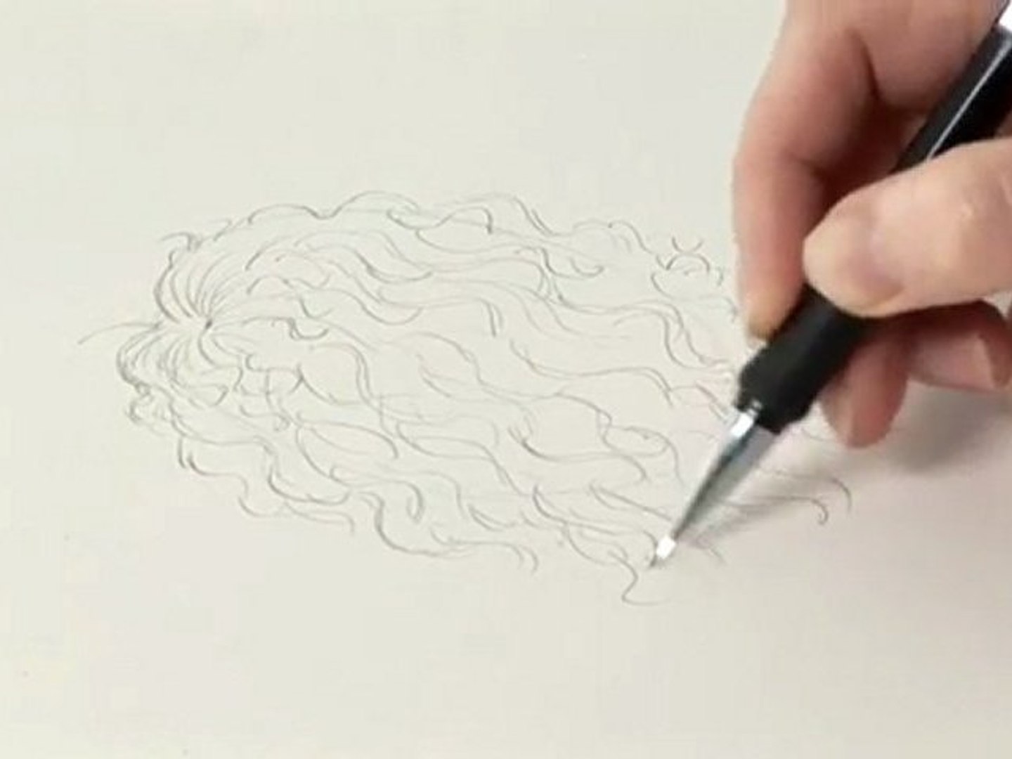 How To Draw Curly Hair With Pencil