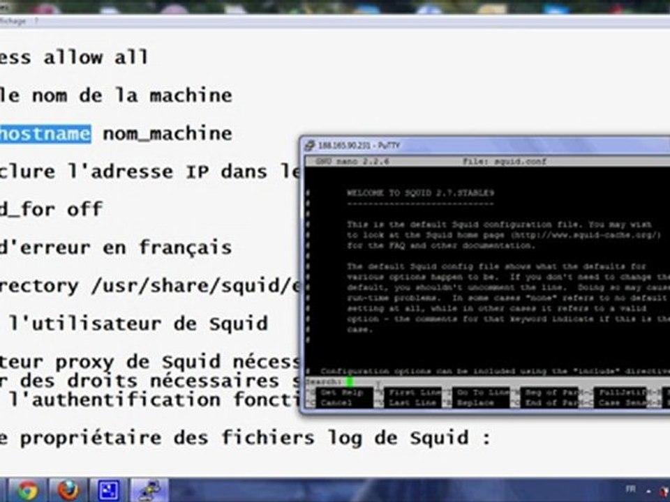Intégrer un serveur proxy squid sous vps Ubuntu 11 04 - Vidéo Dailymotion