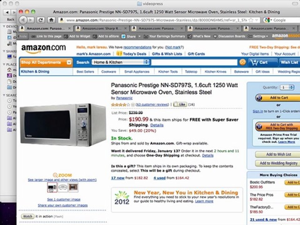 Best Countertop Microwave Panasonic Prestige NN-SD797S - video Dailymotion