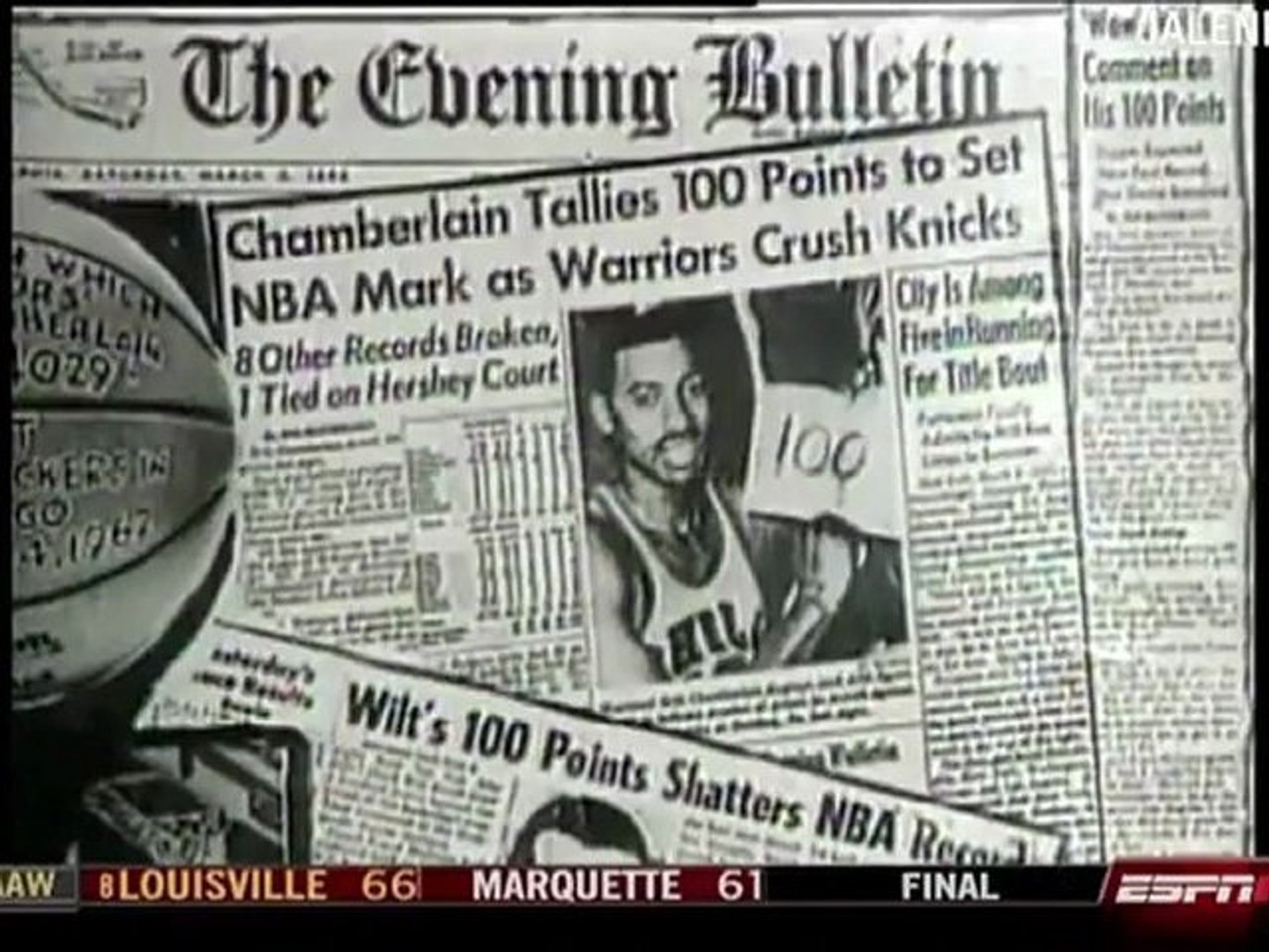 Wilt Chamberlain 100 Point Game