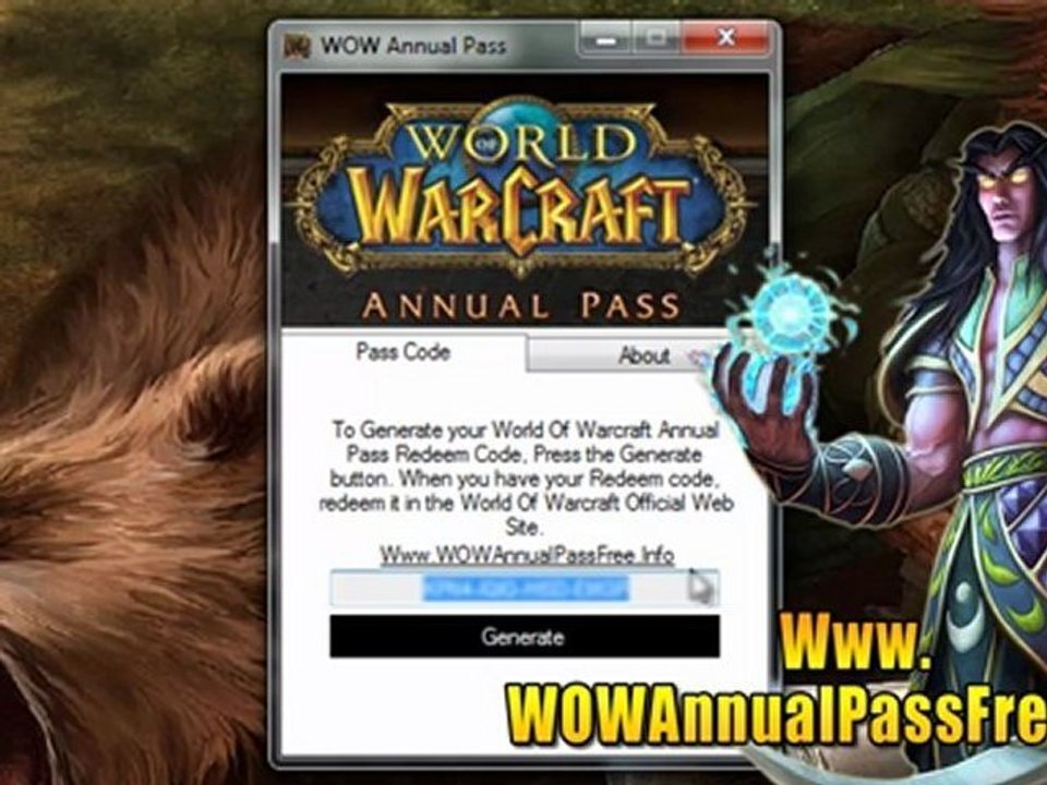 World Of Warcraft Annual Pass Redeem Code Free Download - video Dailymotion