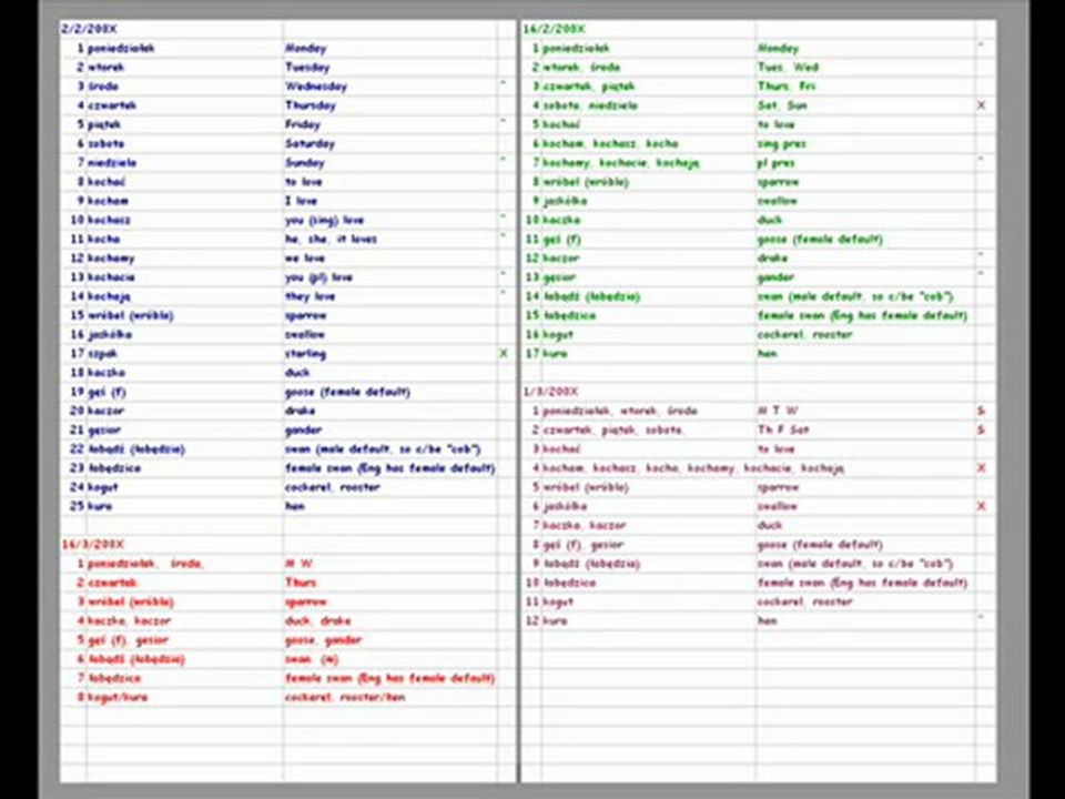 Gold List Method for learning to L_T memory part two - YouTube - video ...
