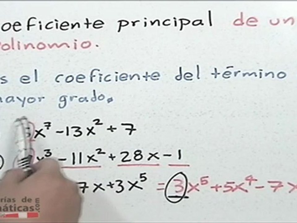 Coeficiente principal de un polinomio - HD - Vídeo Dailymotion