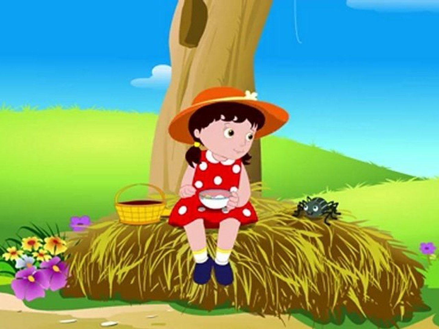 Little Miss Muffet Clipart