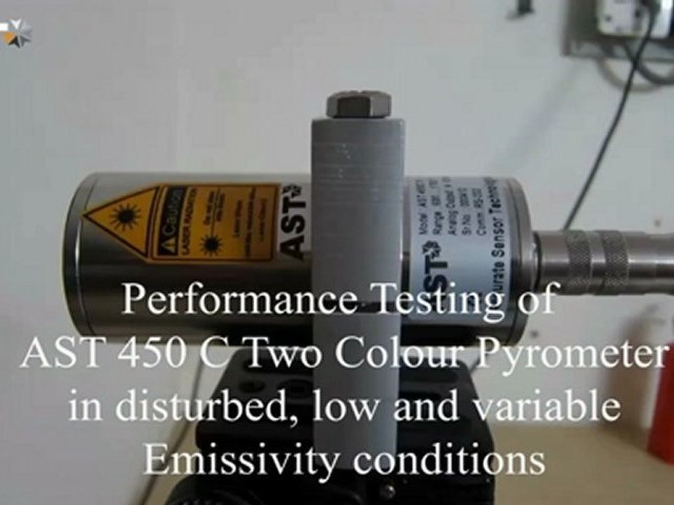 Two color pyrometer - Performance testing in distrubed, low _ variable ...