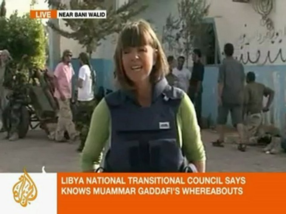 Al Jazeera's Sue Turton reporting from Bani Walid - video Dailymotion