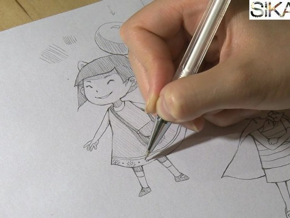 Ombres et remplissages en dessin : les traits droits - HD - Vidéo ...