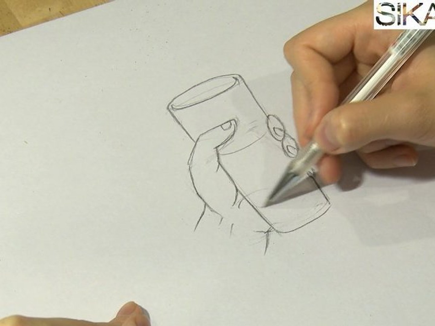 Dessin De La Main Qui Tient