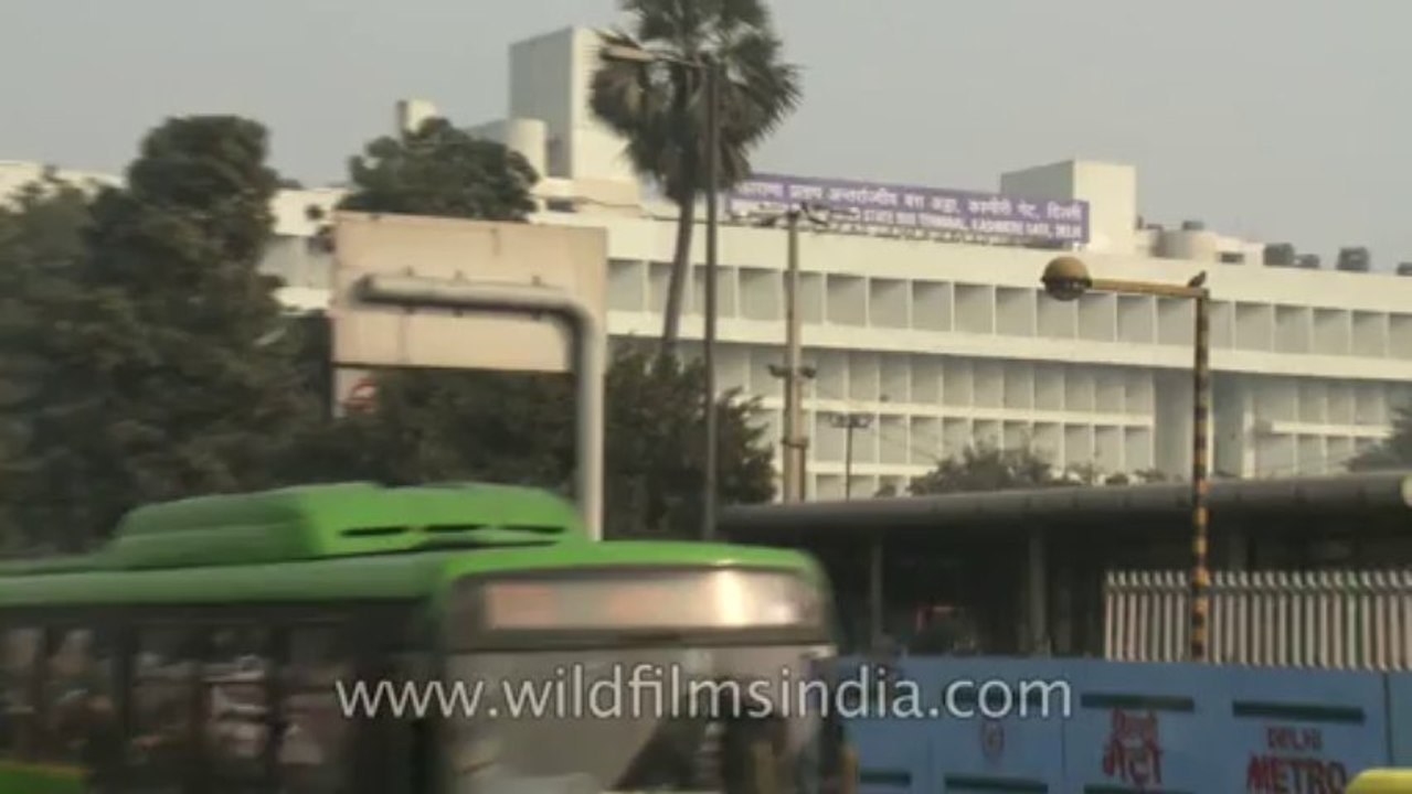 Delhi-Maharana pratap inter state bus terminal-kashmere gate-3 - video ...