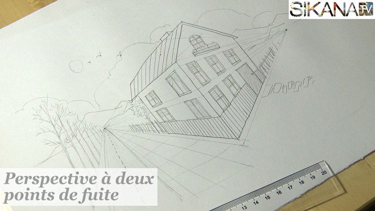 Dessin : La perspective à deux points de fuite - HD - Vidéo Dailymotion