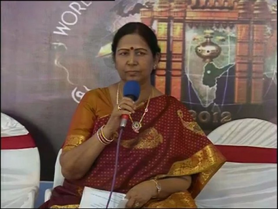 WTC 2012 - S.V.Rama Rao - Press meet at 4th World Telugu Conference ...