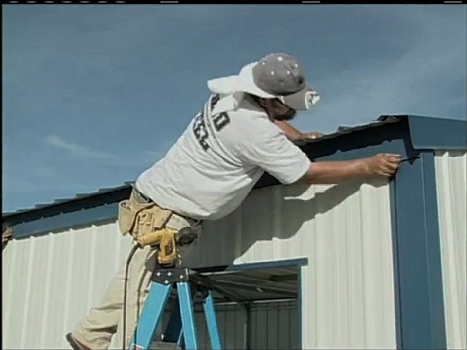 Metal Building Installation Series Step 21 - Eave Trim - video Dailymotion