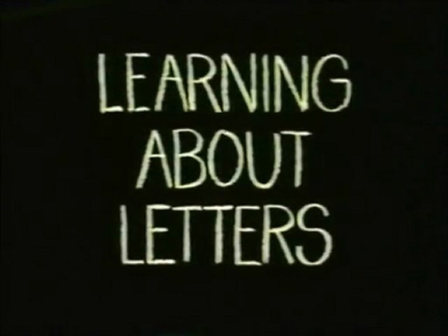 Sesame Street Learning About Letters Vhs