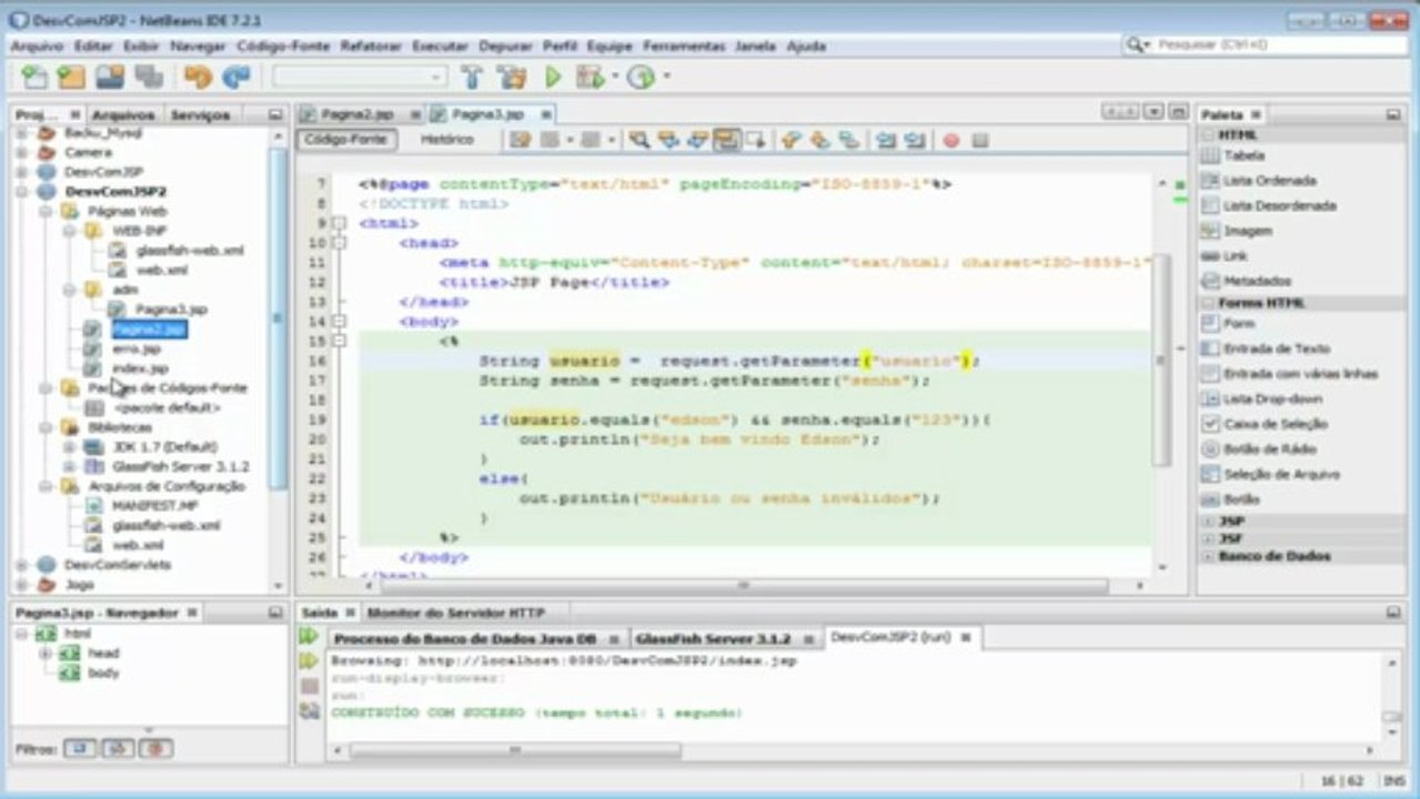 Desenvolvendo aplicações web com netbeans ide #5 - Vídeo Dailymotion