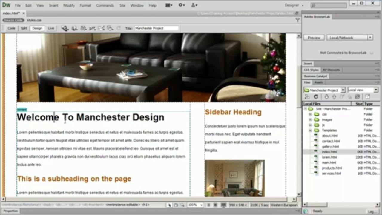 Dreamweaver CS6 Tutorial – Video 27 - video Dailymotion