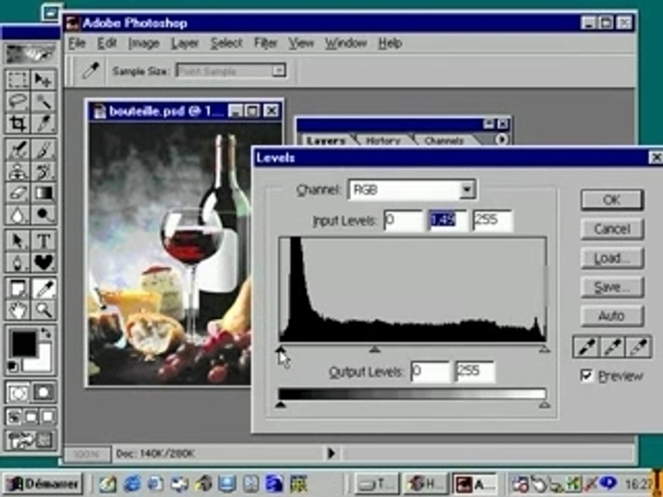 photoshop - Correction niveau gamma - Vidéo Dailymotion