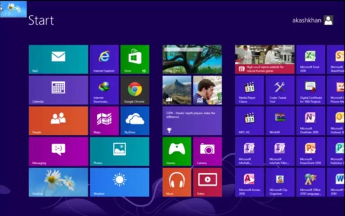 How to use window 8 - video Dailymotion