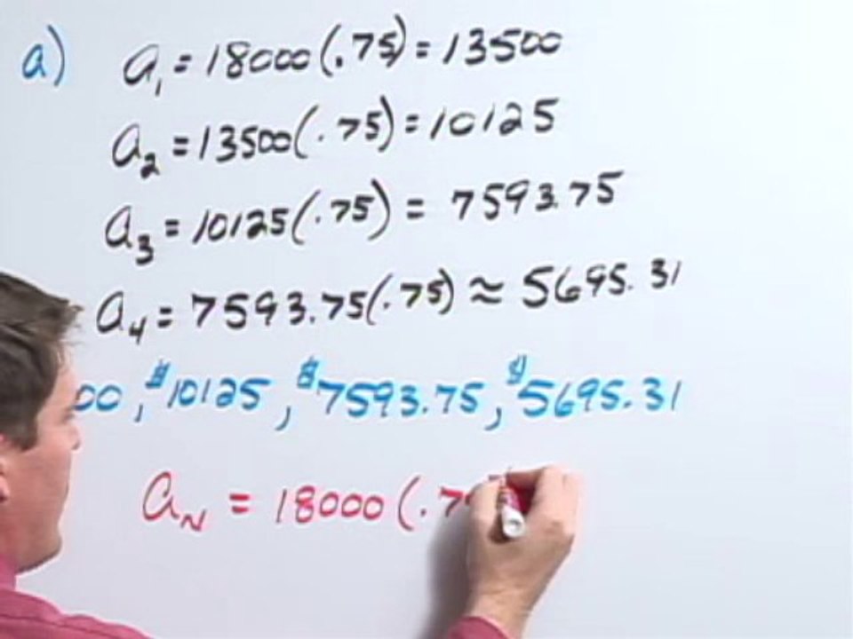 Finding Solution for Geometric Sequence Word Problems - video Dailymotion