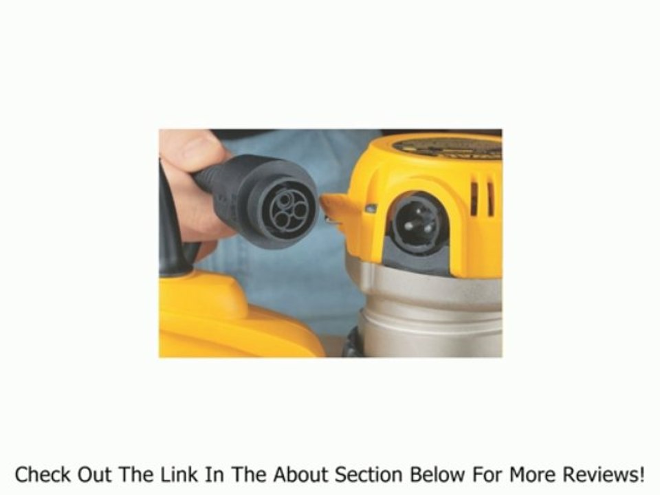 DEWALT DW618 2-1/4 HP Electronic Variable-Speed Fixed-Base Router ...