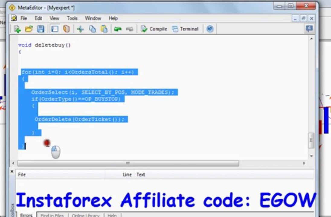 Mql4 Programming tutorial 23 - Orderdelete function - video Dailymotion