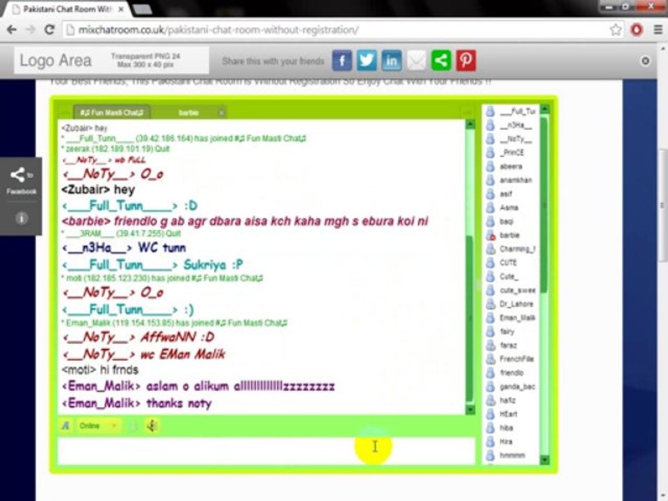 pakistani chat room without registration - video Dailymotion