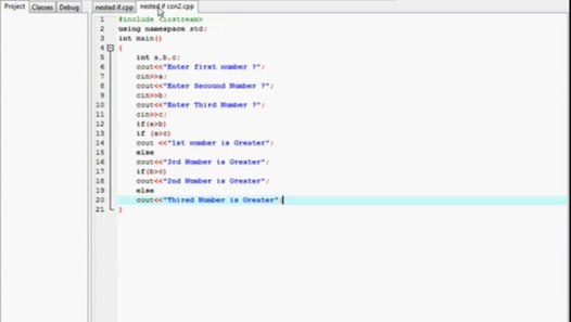 C++ Program Using If and Else nested statement - video dailymotion