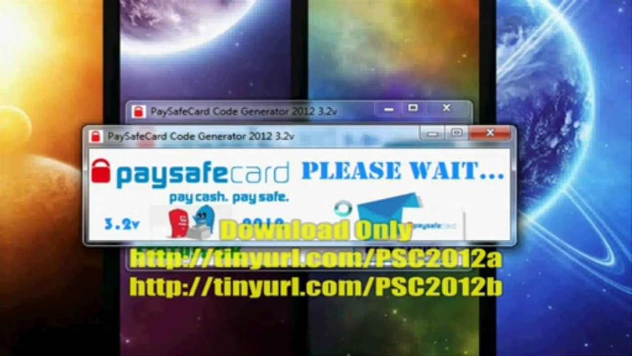 Free PaySafeCard Code Generator 2012 3.2v PSC Codes Download - video ...