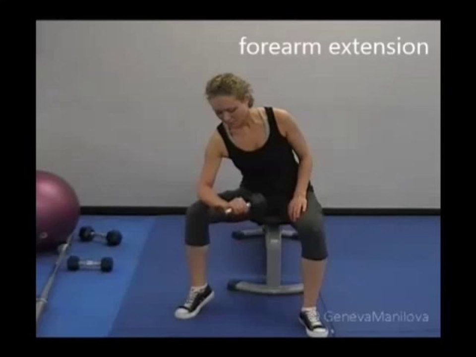 Forearm Extension / Reverse Forearm Dumbbell Curl - video Dailymotion