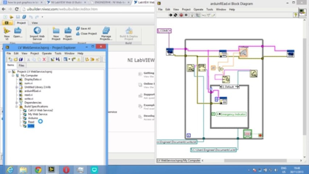 Arduino and LabVIEW UI builder Communication Using Webservices - video Dailymotion