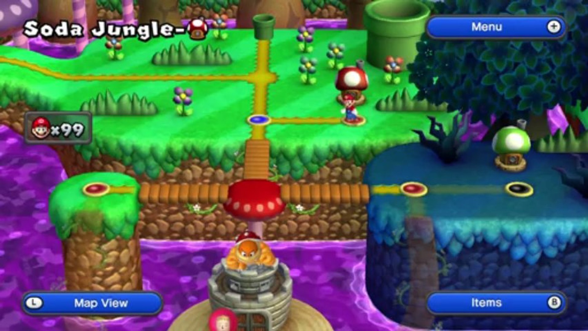 New Super Mario Bros U Soda Jungle New Super Mario Bros U Walkthrough