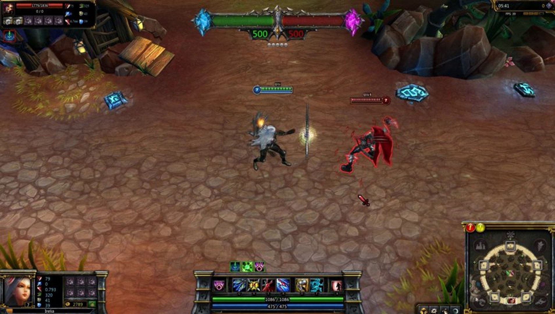 Nightblade Irelia Ingame LoL Account With Divine Sword Irelia Skin