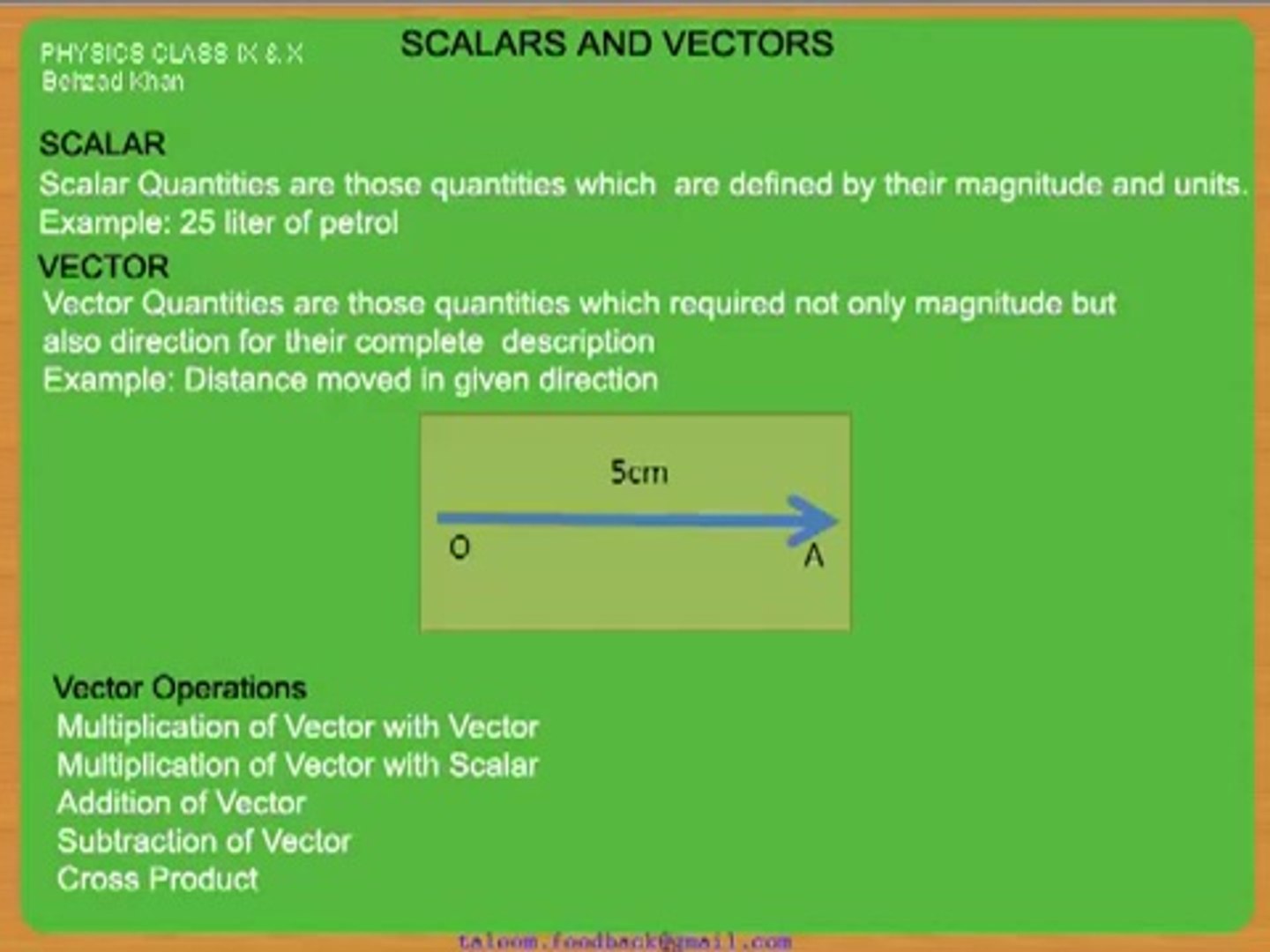 Scalar Physics