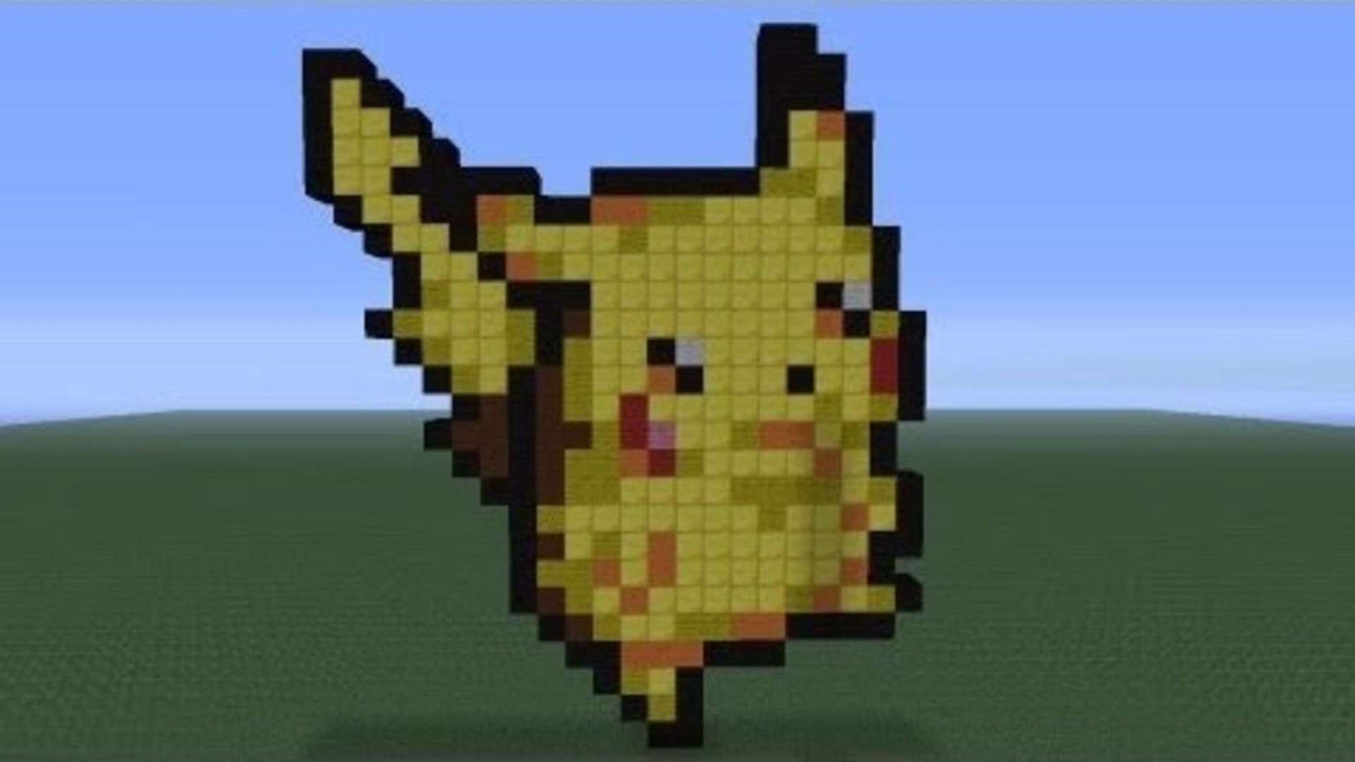 Minecraft Pixel Art Pokemon Pikachu