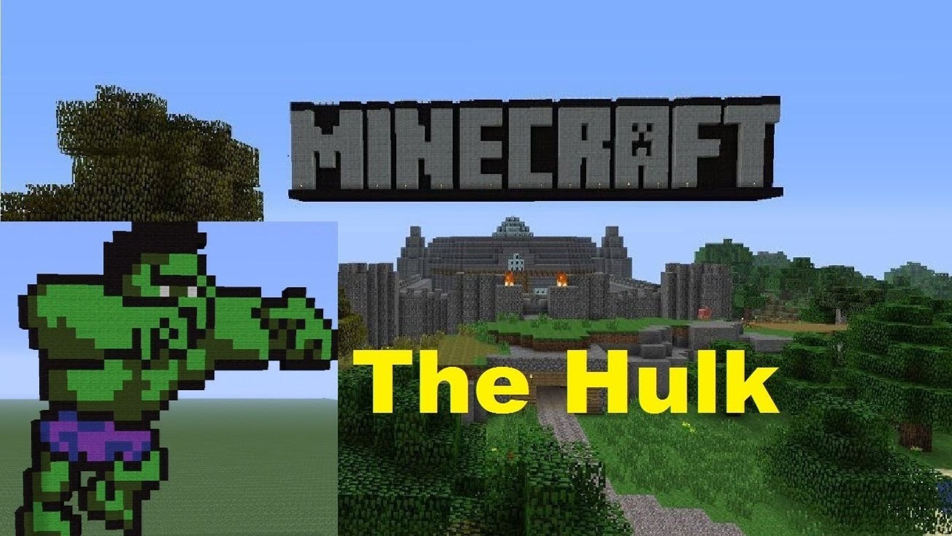 Minecraft Pixel Art Hulk