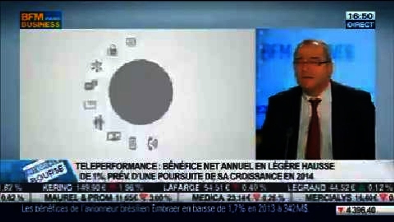 Teleperformance prévoit une poursuite de sa croissance en 2014: Olivier ...
