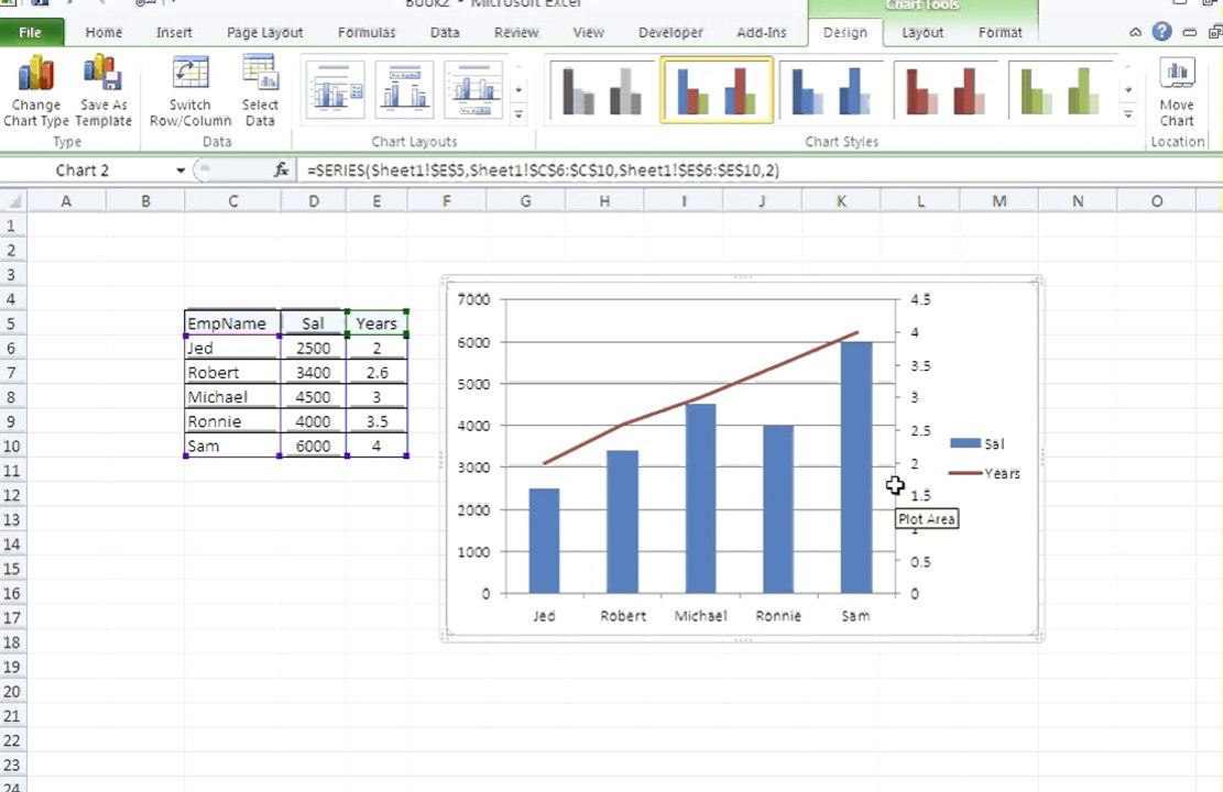 MS Excel : How to create two axis chart in excel - Primary & Secondary ...