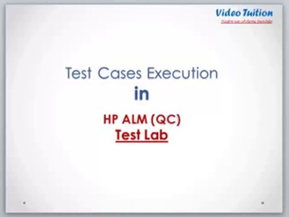 HP ALM (Quality Center): Test Case Execution & Result Upload In ALM (QC ...