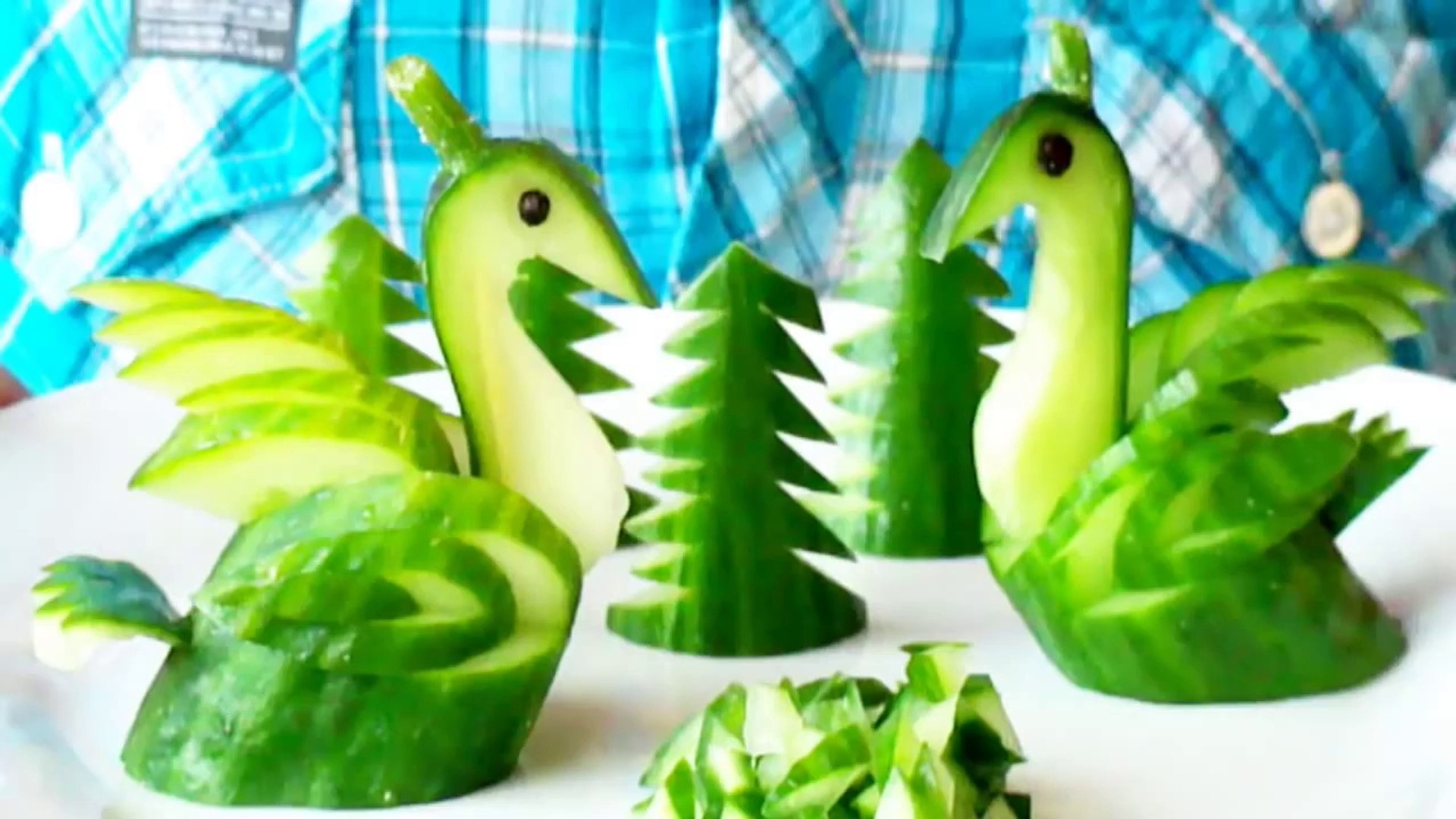 Vegetable Carvings Animals